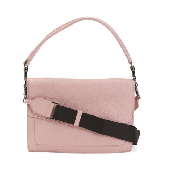 Botkier | Bags | Botkier Pearl Pink Leather Cobble Hill Flap Hobo ...